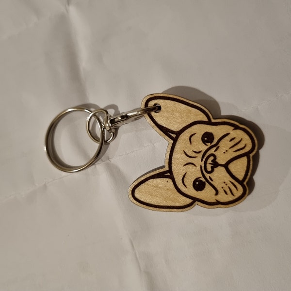Frenchie Keyring - Personalised Pet Keyring French Bulldog | Memory ...