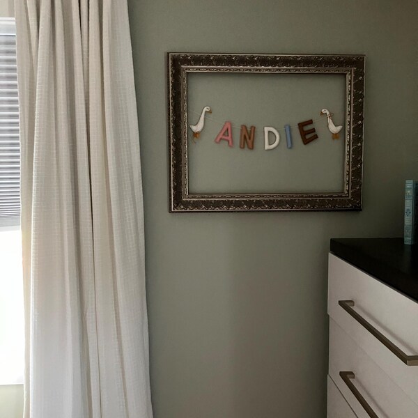 Custom Goose Felt Banner, Geese Banner for Nursery/room, Geese Garland ...