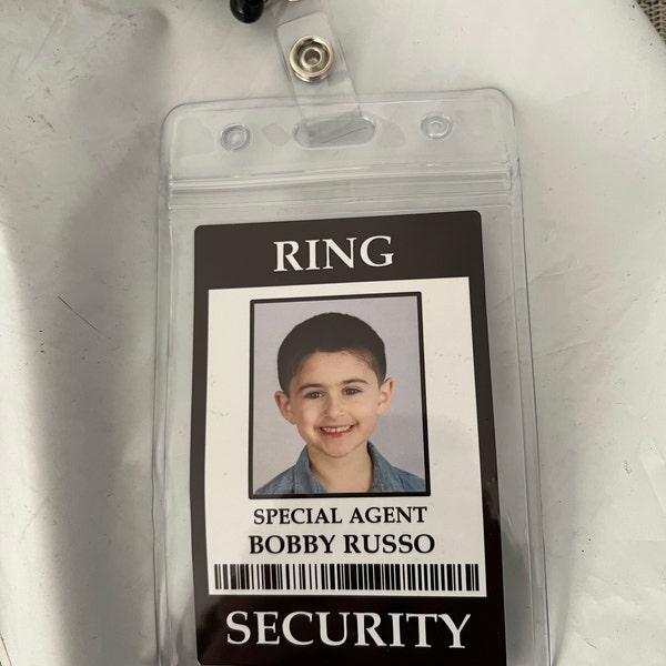 ID Badge - Ring Security Badge - Ring Bearer ID Badge With Additional ...