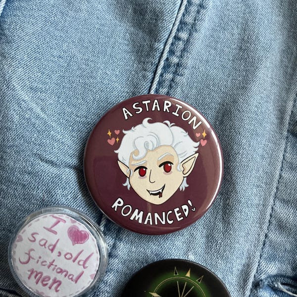 BG3 Romance Companion Badges , 58mm Big Badges , Astarion, Wyll ...