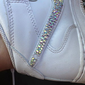 Rhinestone Air Force 1s Swooshes and Toe Box Bling Bedazzled Shoes Cute ...