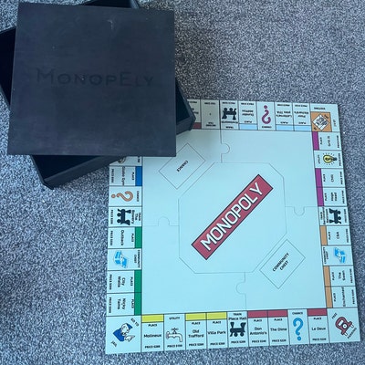 Custom Monopoly Board, Personalized Monopoly Board, Monopoly Board Box ...