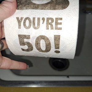 Printed TP Holy Poop You're 28 Printed Toilet Paper Gag Gift Happy 28th ...