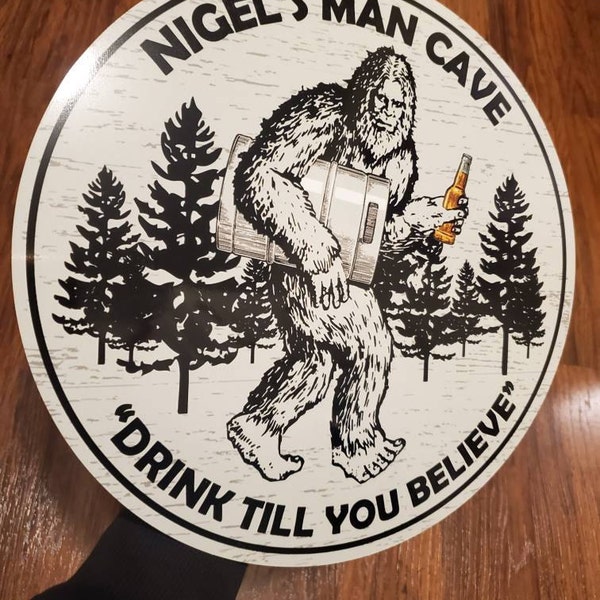 Personalized Bigfoot Backyard Bar Sign: Novelty Patio Decor - Etsy