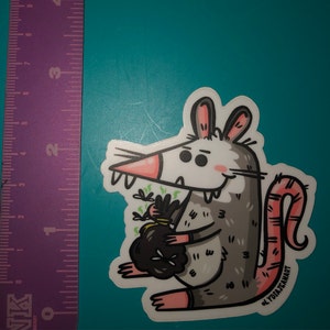 Possum Vinyl Sticker Possum Sticker Possum Decal Opossum Sticker ...