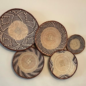 Binga Wall Basket Boho Rwanda Basket Gallery for Unique | Etsy