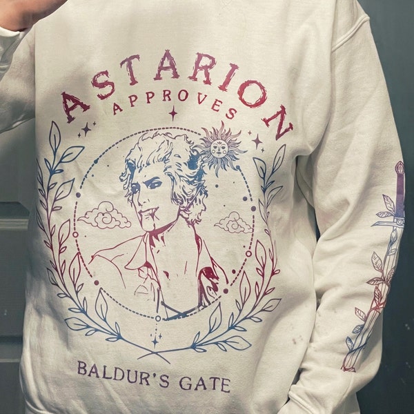 Baldurs Gate 3 Astarion Sweatshirt, Astarion Sweatshirt, Astarion Rogue ...