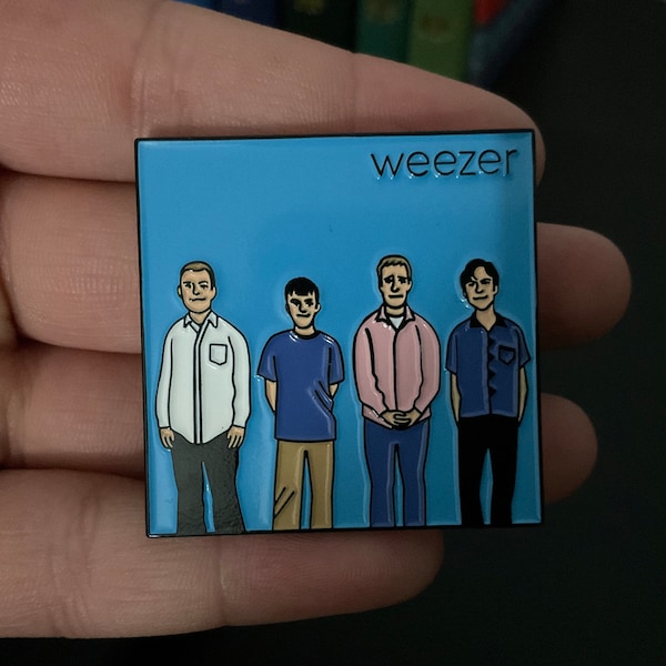 Blue Album Enamel Pin - Etsy
