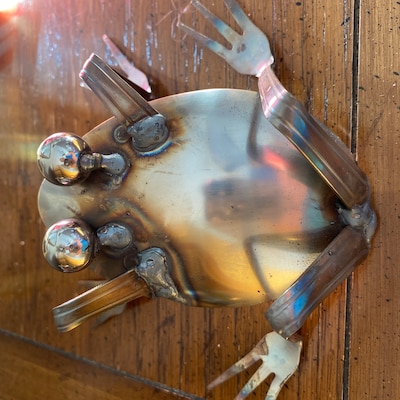 Frog Recycled Garden Art Upcycle Kitchen Utensils - Etsy