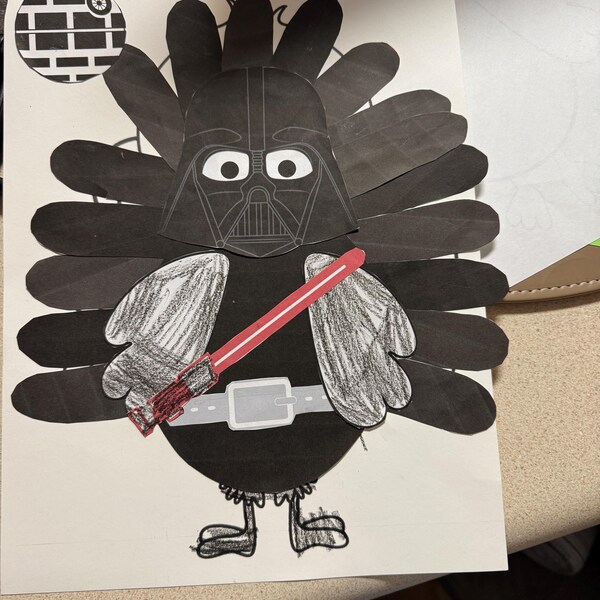 Darth Vader Turkey Disguise Template Printable | Disguise a Turkey ...