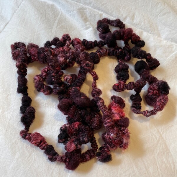 5 Yards Art Yarn Handspun Yarn Coiled Yarn Bobble Yarn Art Yarn for ...