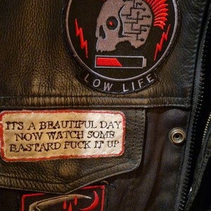 High Tech Low Life Patch - Etsy