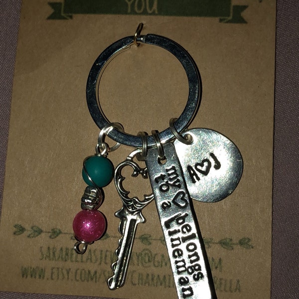 Custom Lineman Keychain: Personalized Charm & Color Options - Etsy