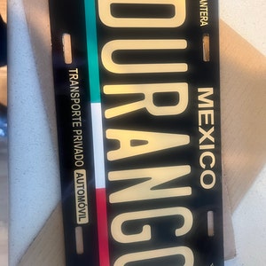 Auto Plates States of Mexico, Aluminum Car Plate for All States of ...