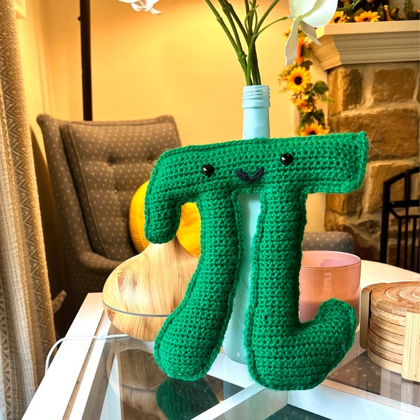 Pi Symbol Crochet Pattern, Pi Symbol Amigurumi Pattern, Pi Symbol ...