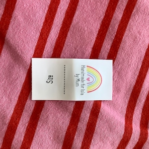 Fold-over Fabric Garment Product Tags for Handmade Items - Etsy