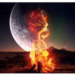 Yule Goddess PRINT Winter Solstice Photo December Wall Art Full Moon ...