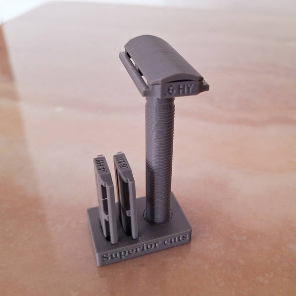 Wall Mount Safety Razor Holder by Superior Cuts - 3D Printed / Easy ...