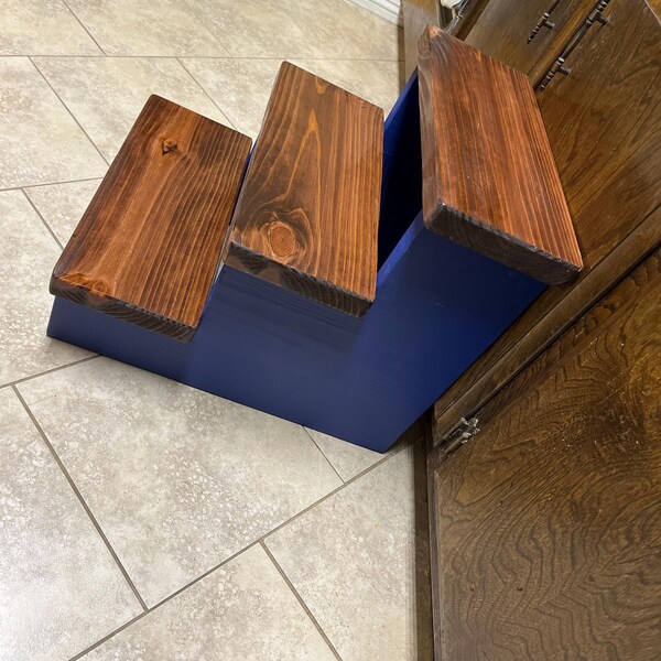 Three Step Stool - Extra Large Step Stool - Etsy
