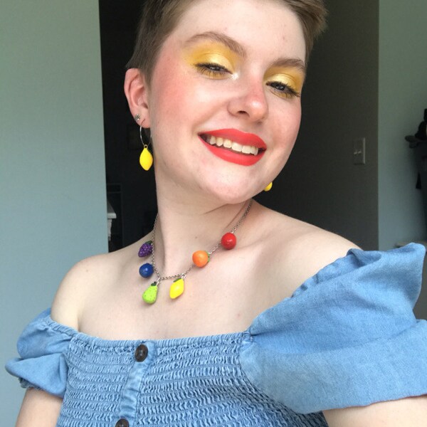 Cottagecore Clay Rings (strawberries, Polymer Clay, Quirky, Cute ...