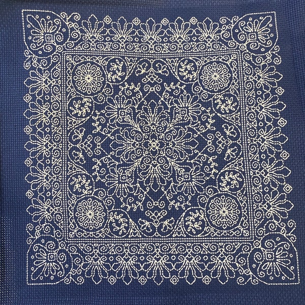 Queen Elizabeth's Bible Cover Lace – Blackwork Pattern, Needlepoint ...