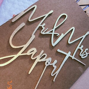 Personalized Wedding Cake Topper / Rustic Wedding Cake Topper - Etsy