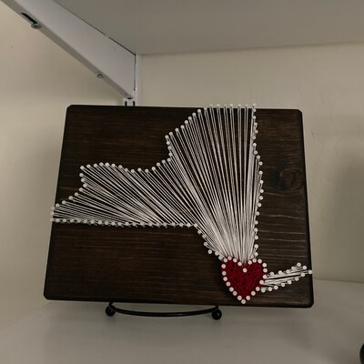 Any State Any City String Art, State String Art, State With Heart, Home ...