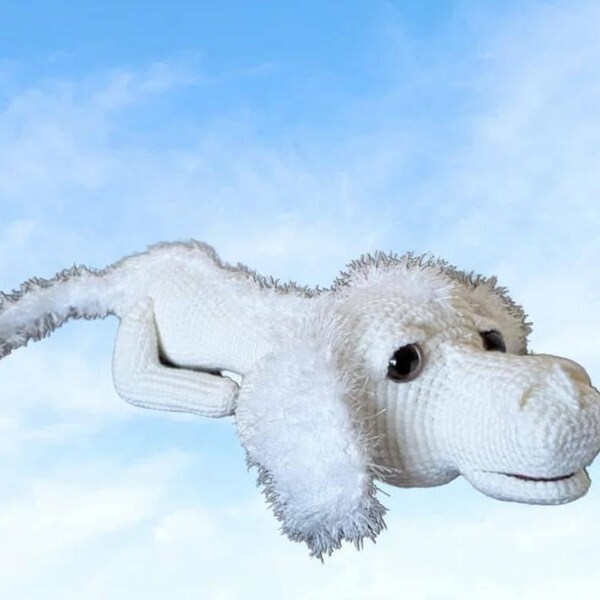 Amigurumi Crochet Pattern for Falkor Inspired Luck Dragon. Instruction ...