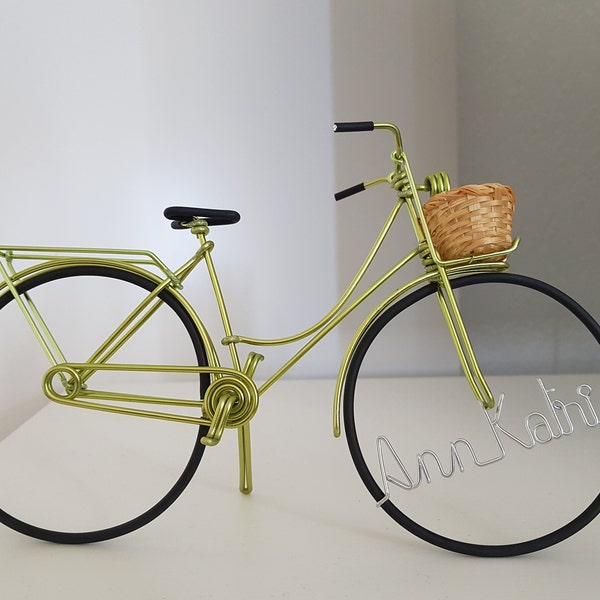 Vélo Hollandais Miniature / Dutch bike in aluminium wire - Etsy France