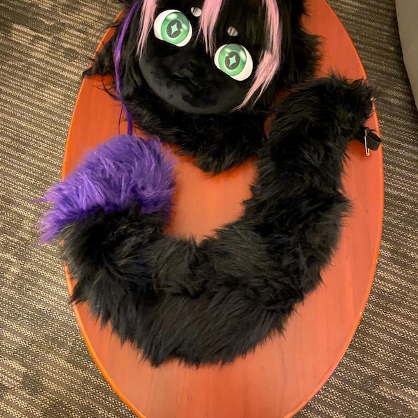 CUSTOM: Cat/feline Fursuit Tail -with Curve- - Etsy