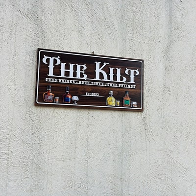 Personalized Wooden Bar Sign, Custom Wood Sign, Personalized Wood Sign ...