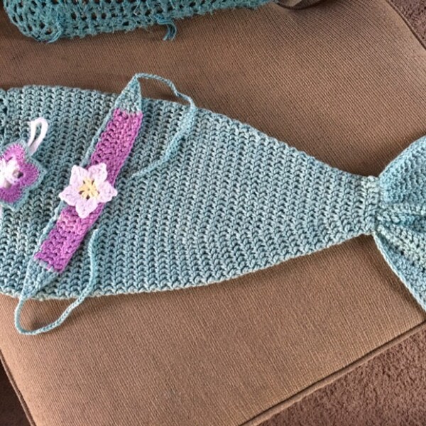 Crochet Baby Mermaid Tail Pattern - Mermaid Photo Prop - Baby Bikini ...