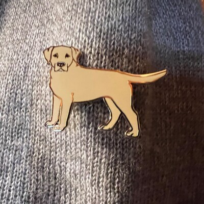 Yellow Labrador Lab Pin Wilson You Can Call Me Willie Hard Enamel Pin ...