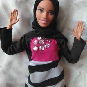 White Hijab Abaya Ihram Burqa Niqab Hajj Barbie Doll | Etsy