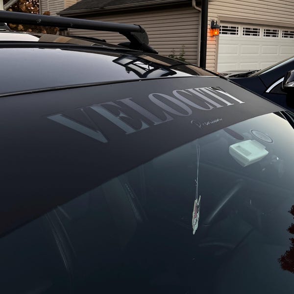 Custom Windshield Banner Your Text Cut Out / or on Separate Decal ...