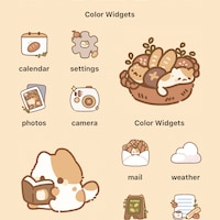 Kitty Bakery App Icon Set | Kawaii Aesthetic Theme for Android IOS ...