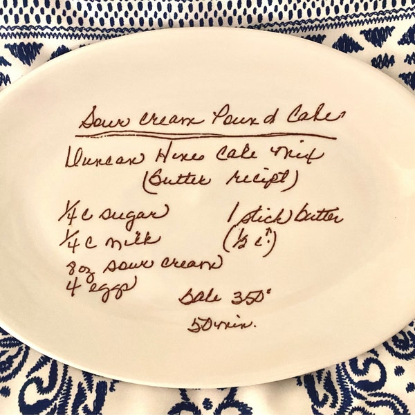Handwriting Plate, Handwritten Gifts, Personalised Plate, Gift for ...