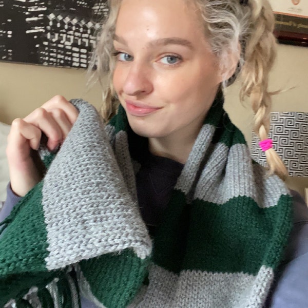 Legend of Zelda Inspired Green Hand Knitted Link Scarf With Triforce ...