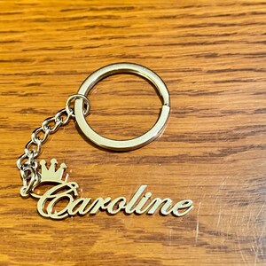 20 Font Styles Customized Keyring Stainless Steel Name - Etsy