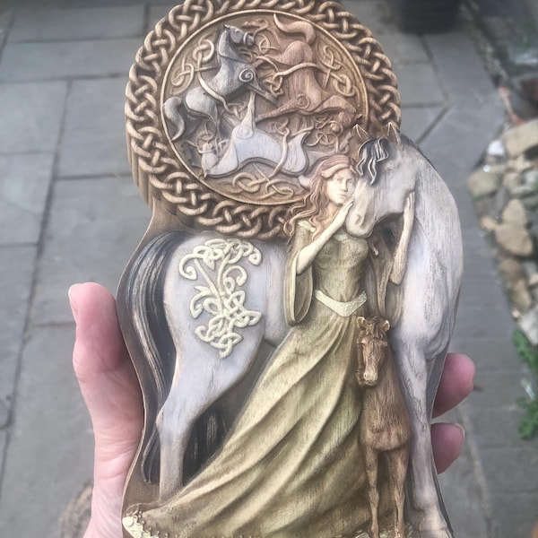 Epona Statue, Celtic Goddess Celtic Statue Celtic Horse Epona Goddess ...