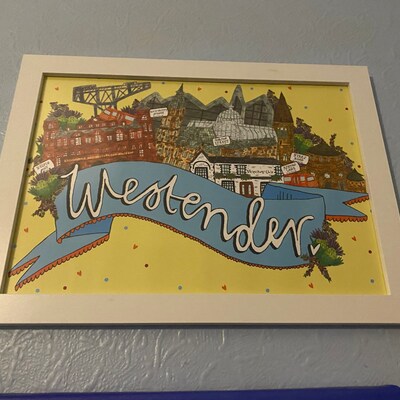 TAPS AFF Greetings Card, Scottish Slang Phrase Illustrated Card, Tartan ...