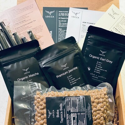 Brown Sugar Boba Tea Kit With Boba Pearls, Brown Sugar Syrup Gift for ...