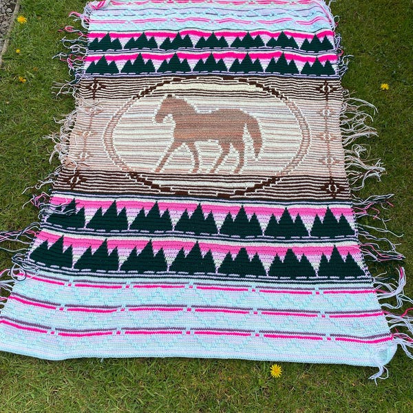Ashley's Free Spirit Afghan - Mosaic Crochet Pattern - Etsy