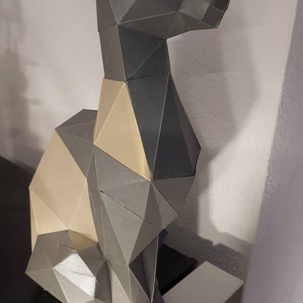 Papercraft Anubis Jackal Dog DIY, Egyptian God, Digital Papercraft ...