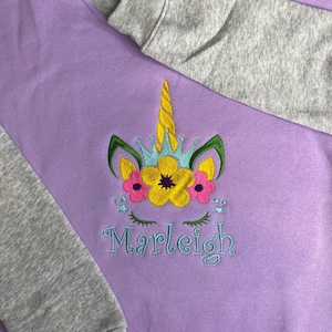 Unicorn Embroidery Design Unicorn Face Design Girly Unicorn Embroidery ...