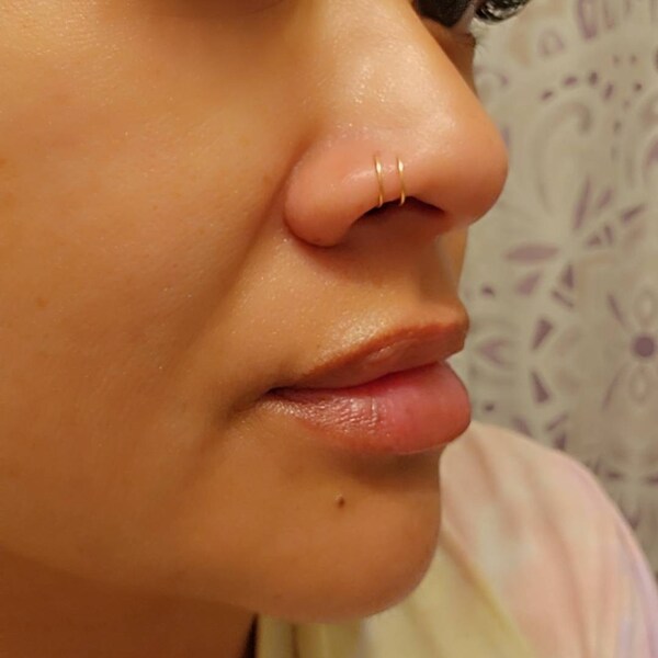 18 Gauge Nose Ring, Cartilage Ring, Nose Ring, Septum Ring,tragus Ring ...