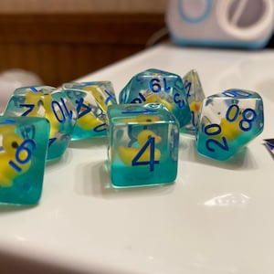 Ducky Dnd Dice Set Critical Role D20 Polyhedral Duck Dice - Etsy