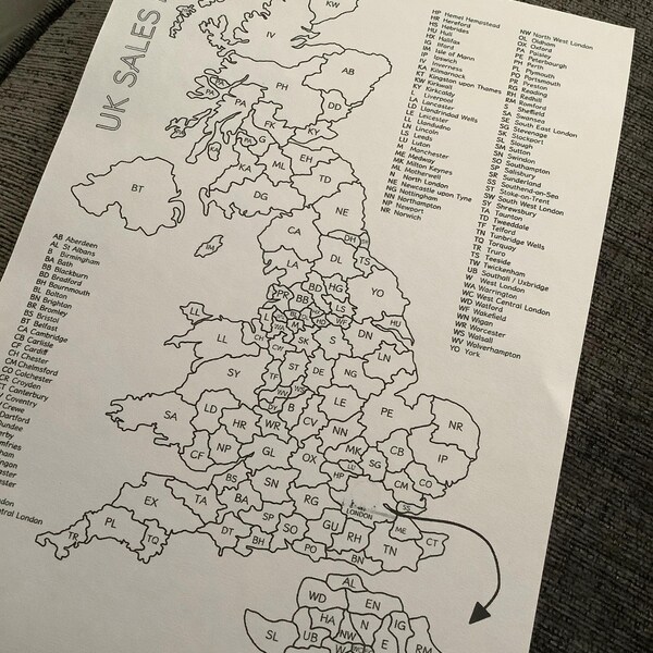 UK Sales Map for Small Businesses - Etsy UK
