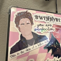 Twilight Edward Cullen Sparkly Sticker, Laptop Sticker, Indoor Use Only ...