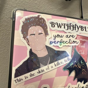 Twilight Edward Cullen Sparkly Sticker, Laptop Sticker, Indoor Use Only ...